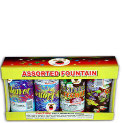 5 inch Assorted fountains - Santan Fireworks