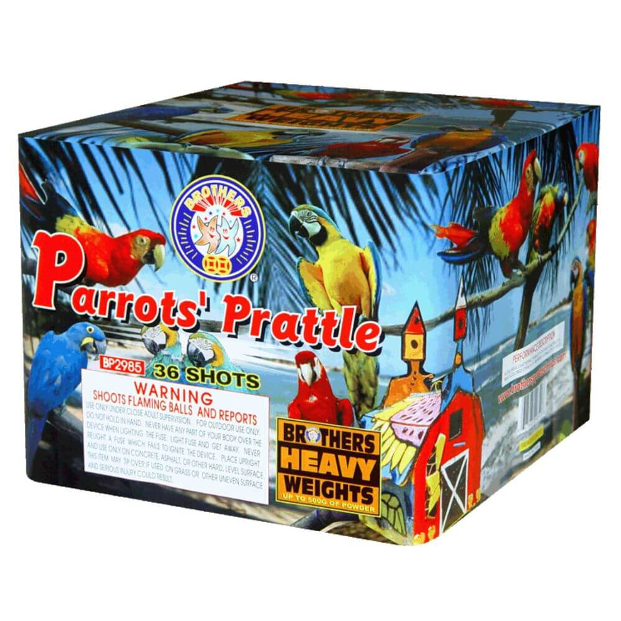 PARROTS PRATTLE 36 SHOT BP2985 - Santan Fireworks