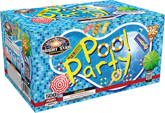 Pool Party 32 Shot BS8026 - Santan Fireworks